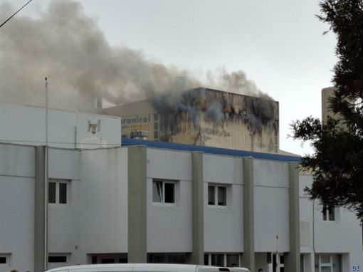 Fire destroys drying towers at PRONICOL on Terceira Island, Azores ...